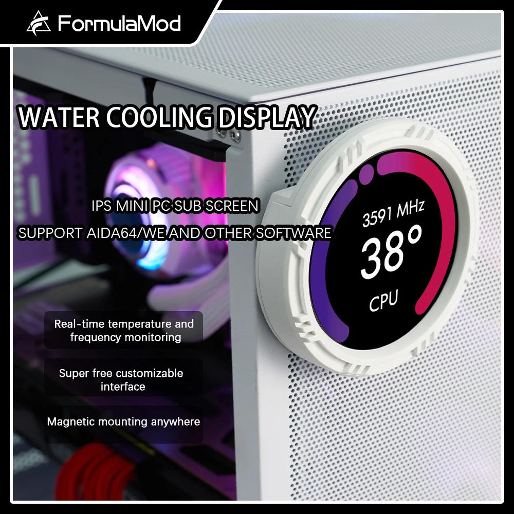 FormulaMod-Water-Cooling-Display-2-1-2-8-Inch-Real-time-Temperature-and ...