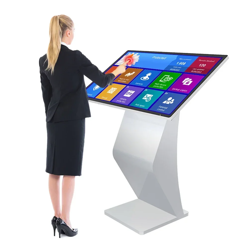 32-Android-Win-Floor-Stand-Display-Lcd-All-In-One-Interactive-Touch ...