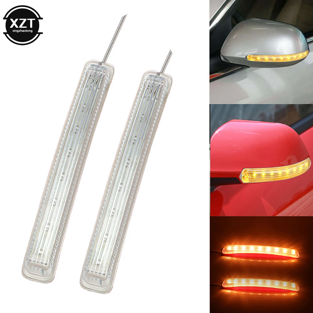 2 Pcs LED Turn Signal Light Car Rearview Mirror Indicator Lamp Soft ...