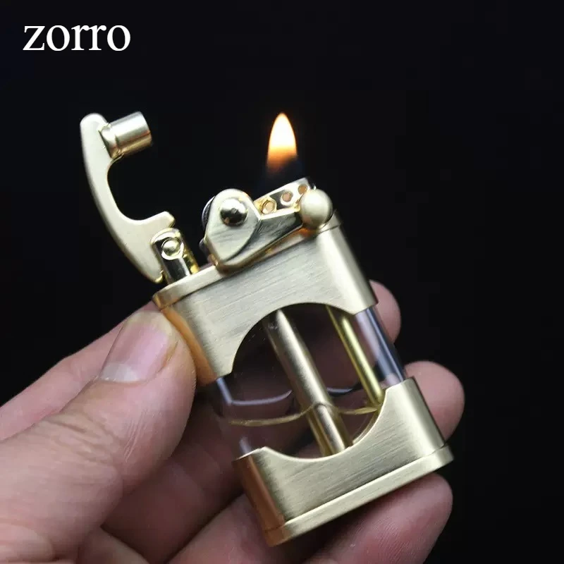 Zorro 660 Windproof Kerosene Lighter with Transparent Oil Tank Creative ...