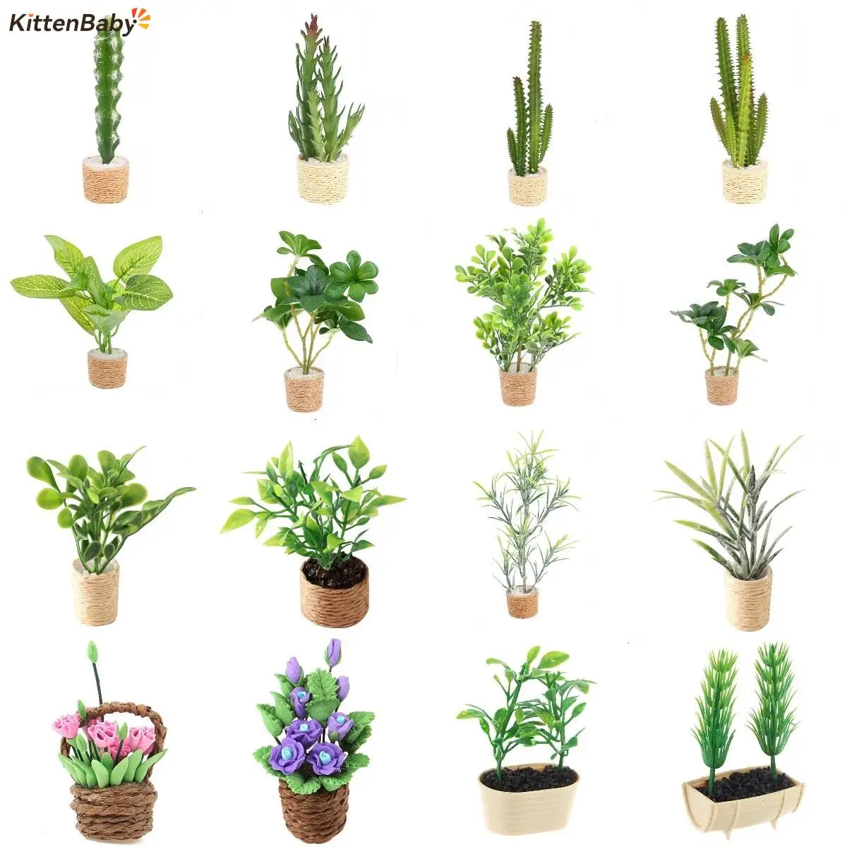 Planta-en-maceta-en-miniatura-para-casa-de-mu-ecas-miniplantas-verdes ...