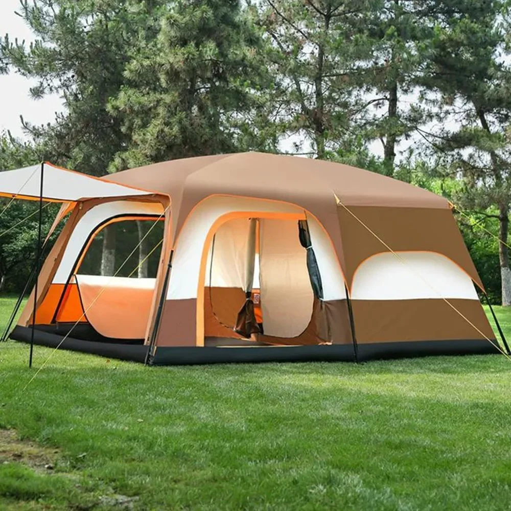 Barraca-de-acampamento-ao-ar-livre-para-grandes-dois-quartos-e-sala ...