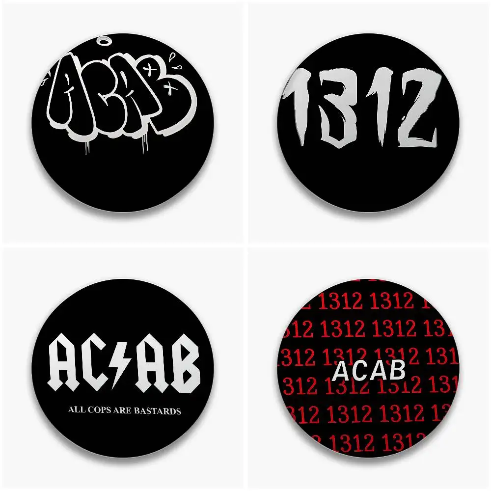 Acab Ultras Badges Tinplate Soft Button Pin Brooch Metal Badge Custom ...
