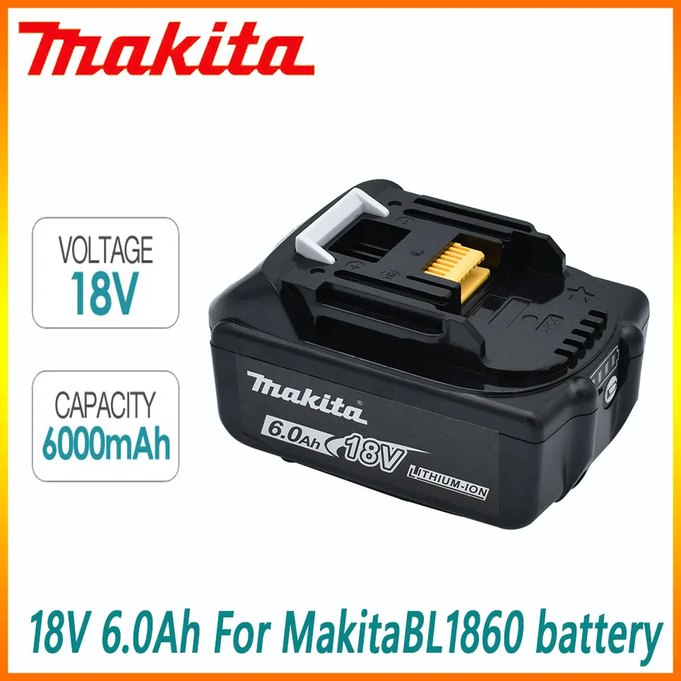 Makita Bateria recarregável para ferramentas elétricas, 100% original, 100% bateria de íons de ...