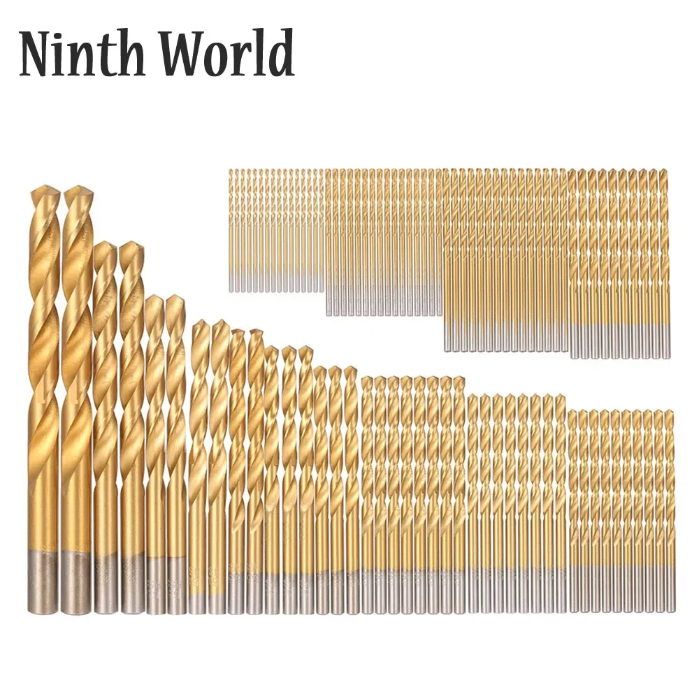 50-99pcs-Titanium-HSS-Drill-Bits-Coated-1-5mm-10mm-Stainless-Steel-HSS ...