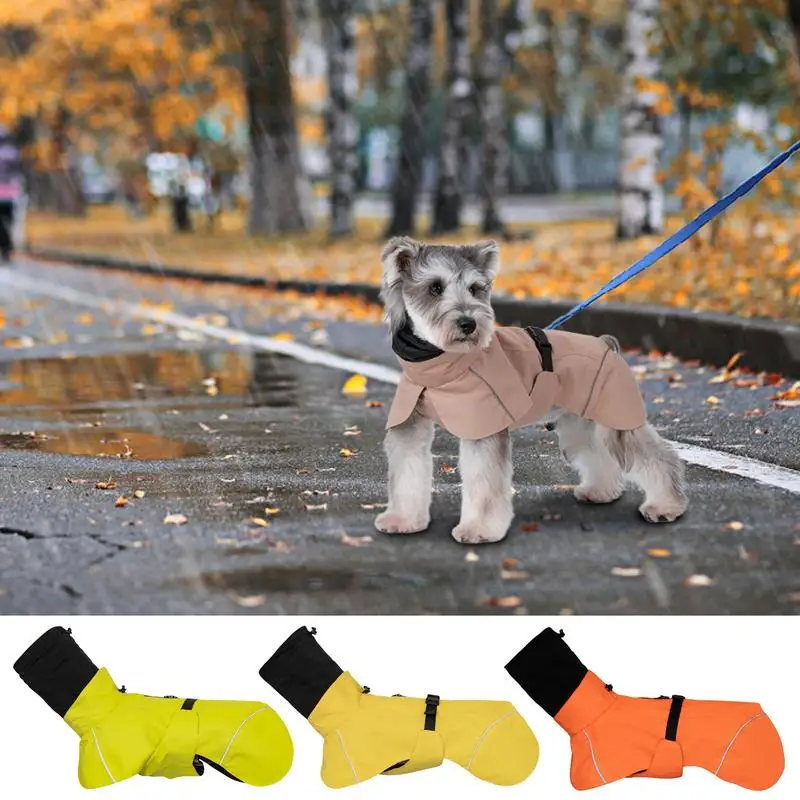Dog-Raincoat-Rain-Jacket-Waterproof-Pet-Waterproof-Reflective-Hoodie ...