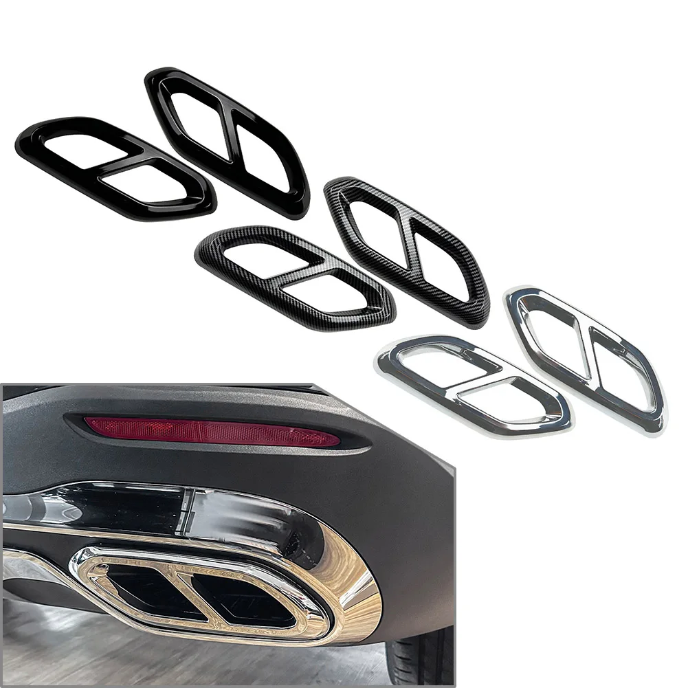 2Pcs-Car-Exhaust-Tail-Throat-Exhaust-Pipe-Muffler-Tip-Cover-Decoration ...