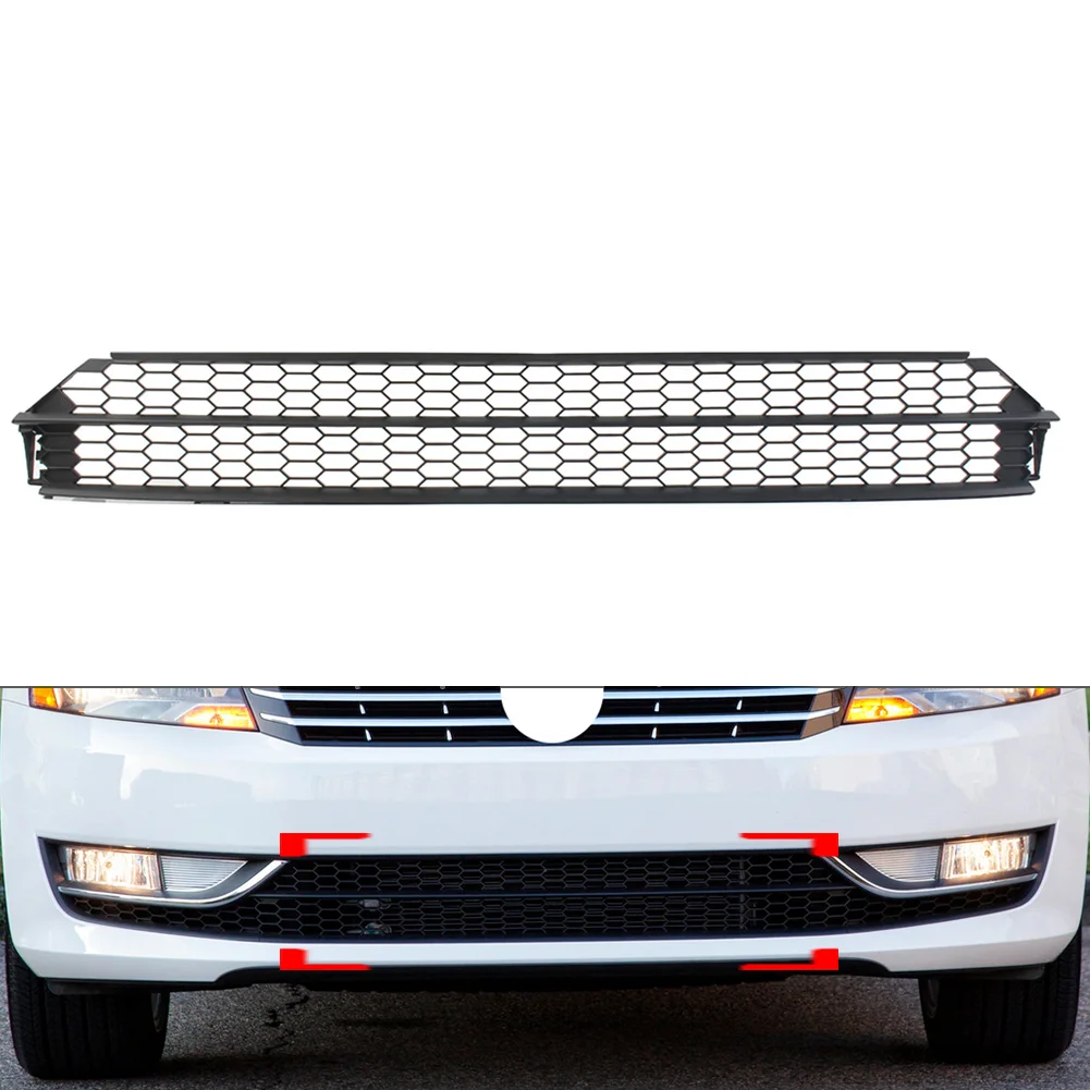 Car Front Bumper Lower Honeycomb Grille Grill Cover For VW Passat 2012 ...