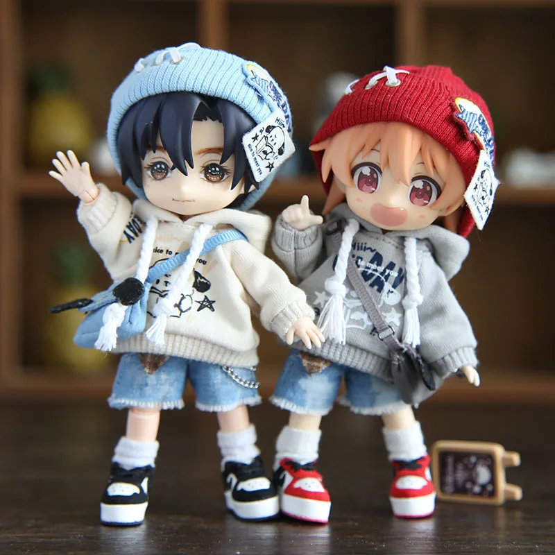 New-Ob11-Doll-Fashionable-Bf-style-set-With-Denim-shorts-Doll-Clothes ...