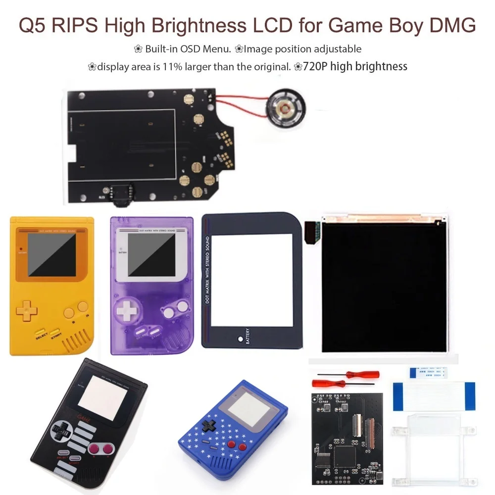 For-GBO-OSD-Q5-Larger-Size-RIPS-LCD-IPS-Screen-Mod-Kits-Multiful-Choice ...