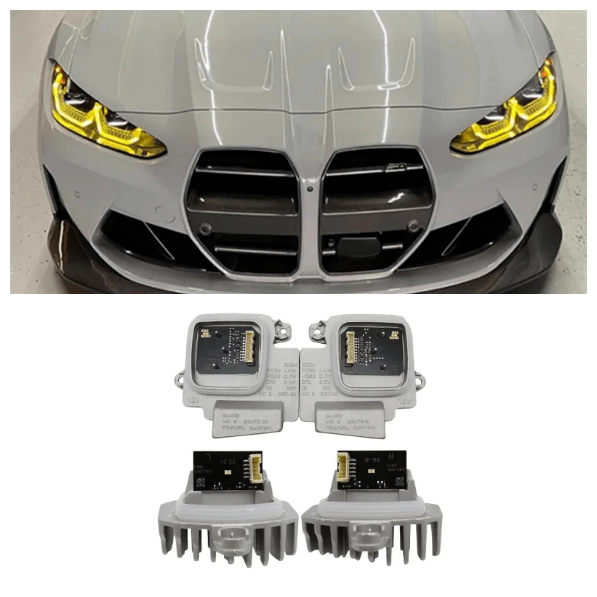 Yellow Lemon Laser Headlight DRL LED Modules For BMW M3 M4 G22 G23 G26 ...