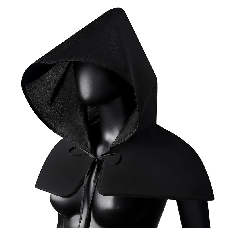 Capa con capucha de Cosplay Medieval para mujer y hombre, pañuelo ...