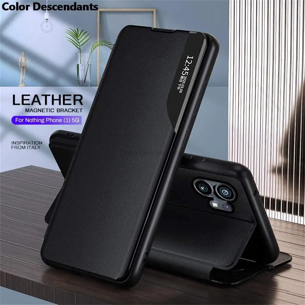 S23-Ultra-5G-cases-pu-leather-smart-view-window-flip-cover-For-Samsung ...