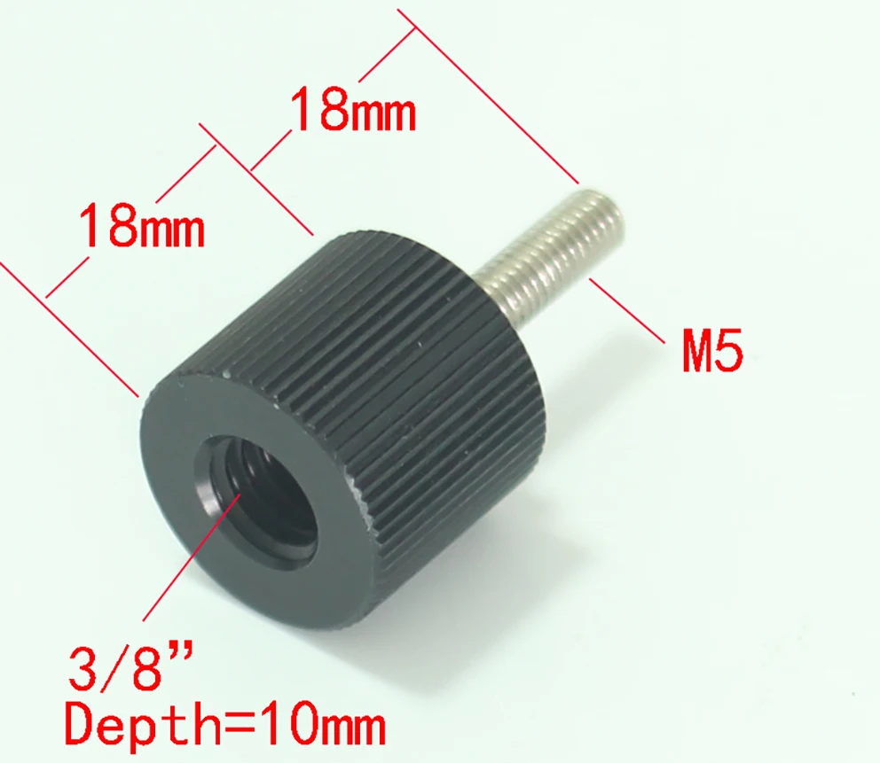 3/8" female to M5 male Convert Screw Adapter for rod rail system ...