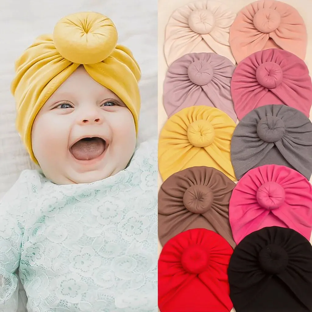 Winter-Warm-Solid-Color-Children-Cover-Head-Hat-Soft-Comfortable-Donut ...