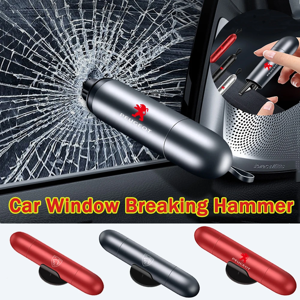 Martillo de seguridad para coche, rompeventanas de emergencia, cortador ...