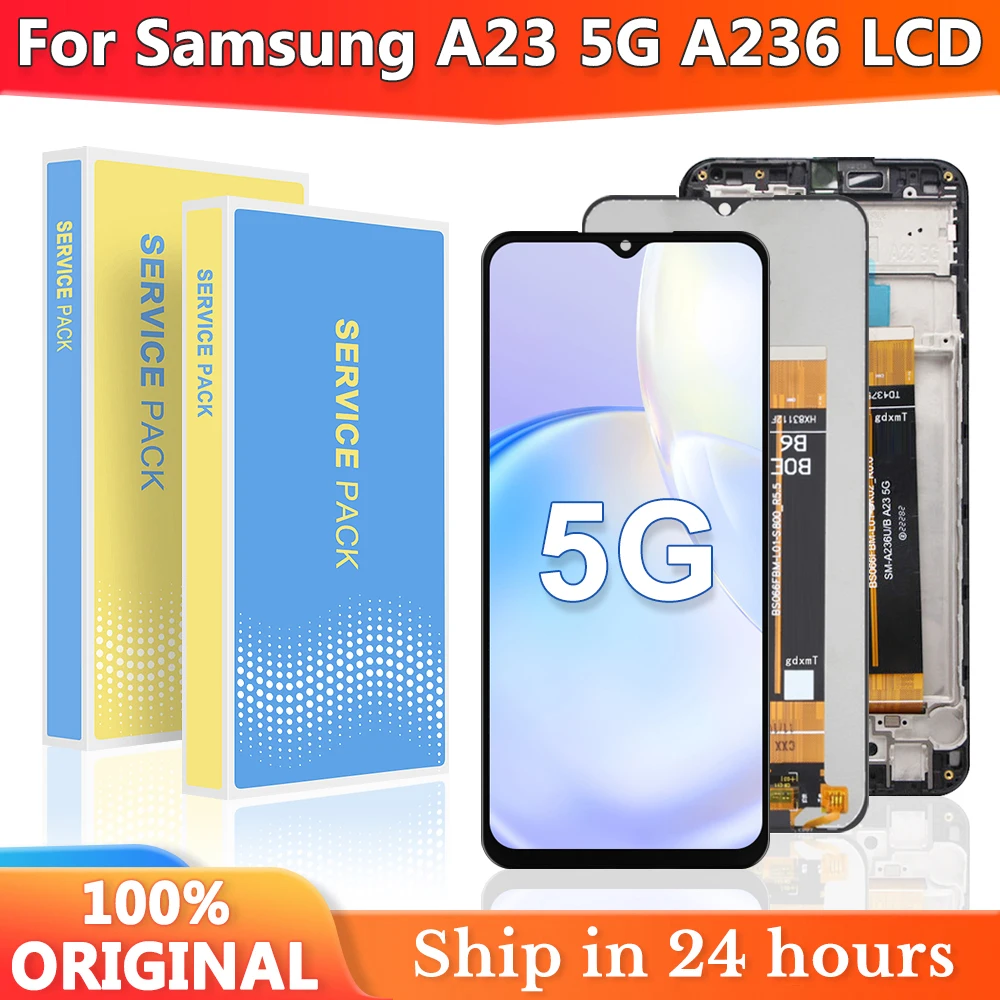 Pantalla LCD Original de 6,6 pulgadas para móvil, montaje de digitalizador táctil con marco para ...