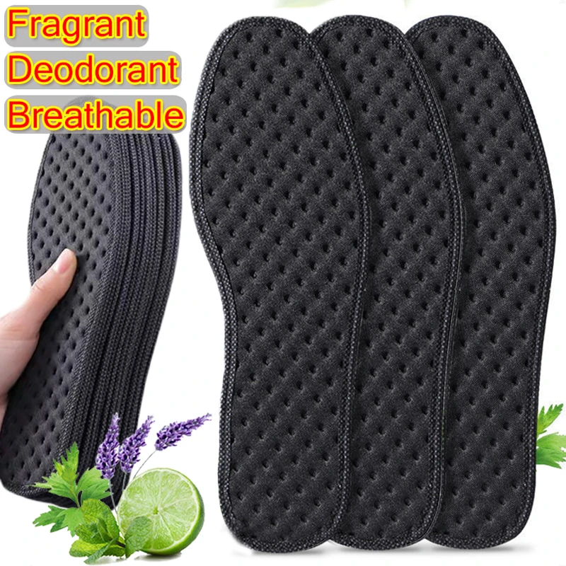 Bamboo Charcoal Insoles Light Weight Mesh Breathable Inserts for Women ...