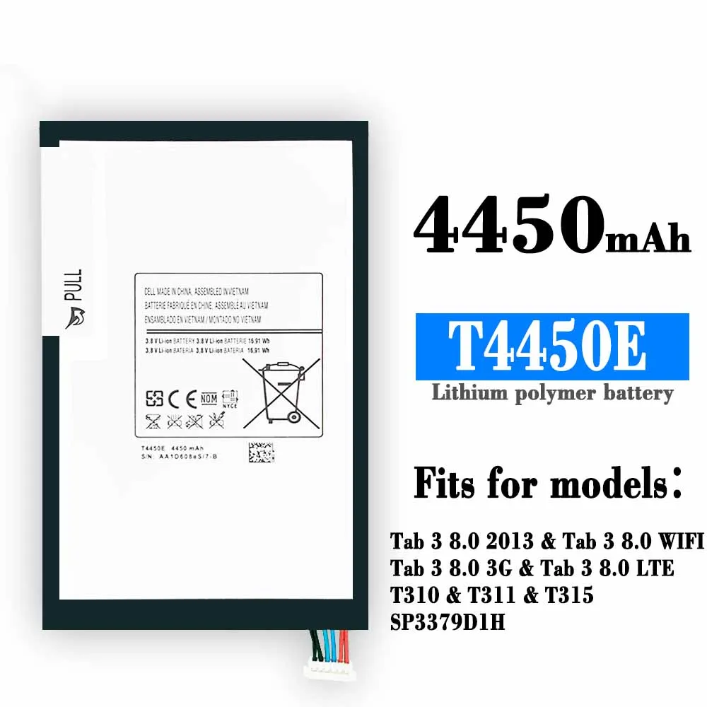 100-Original-Samsung-Tablet-Battery-T4450E-For-Samsung-Galaxy-Tab-3-8-0 ...