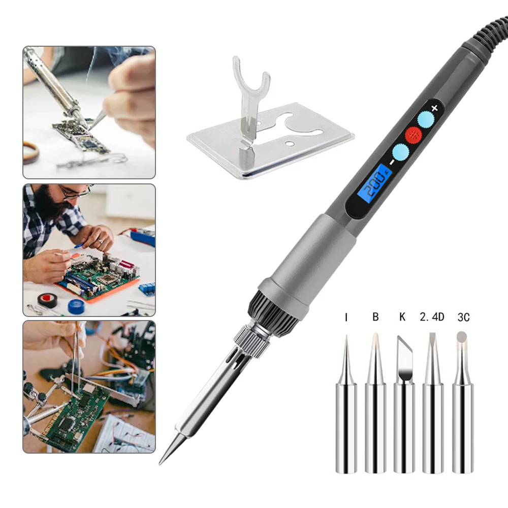 60W-Electric-Soldering-Iron-Temperature-Control-Soldering-Machine ...