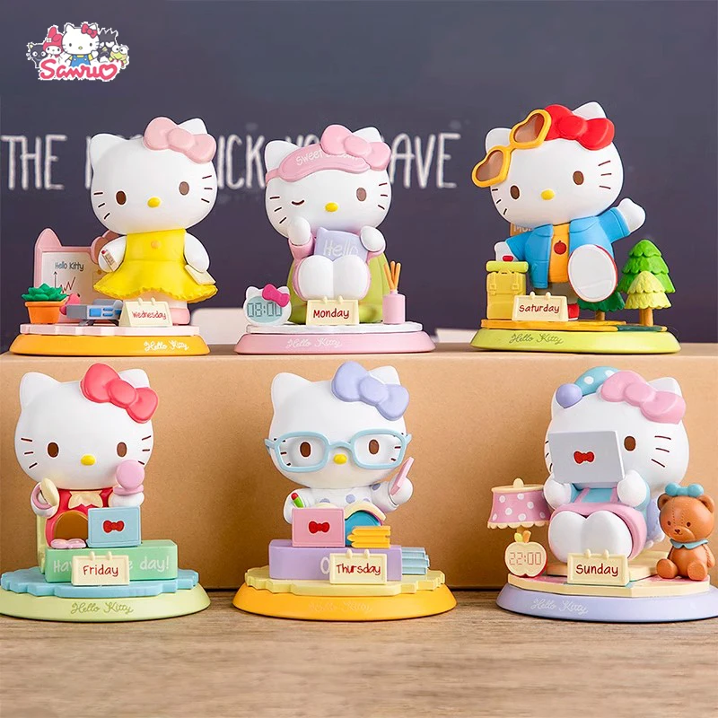 Hello Kitty Wonderful Week Happy Office Workers Sanrio Anime Figure My ...