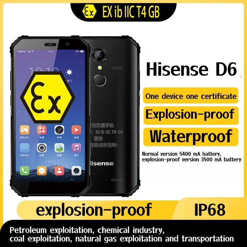 Hisense teléfono inteligente d6 resistência à água, um prueba de explosiones, android 8,1, 4gb ...