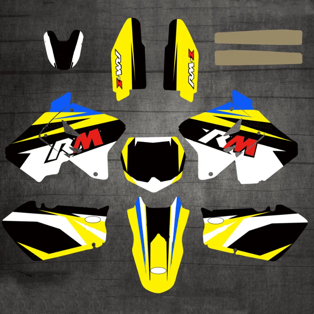 For-Suzuki-125-250-RM-2001-2012-Sticker-graphics-Decals-kit-for-Suzuki ...