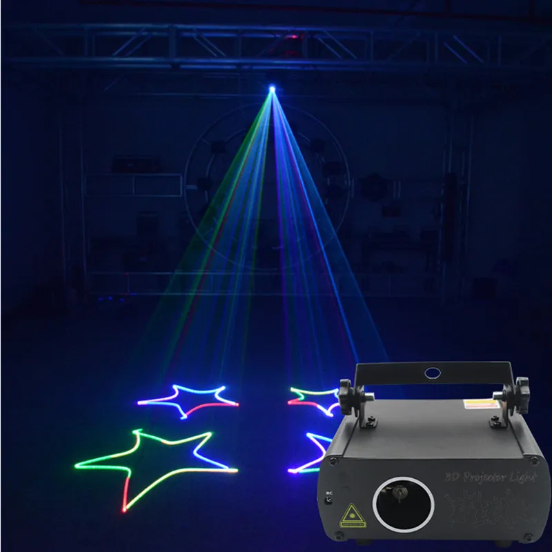 New 3D RGB Animation Laser Projector Scanner Stage Laser Light Show ...