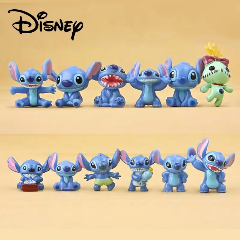 2-3.5cm 12pcs/Lot Lilo and Stitch Scrump Cartoon PVC Action Figure ...