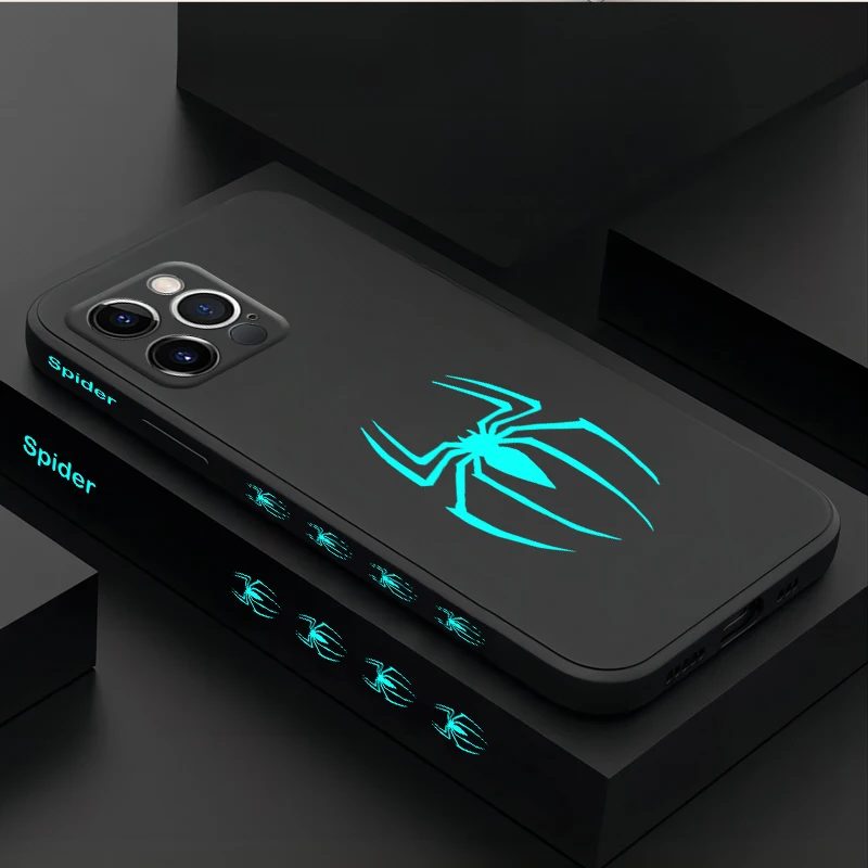 Blue Spider Phone Case for iPhone 15 14 13 12 11 Pro Max Mini X XR XS ...