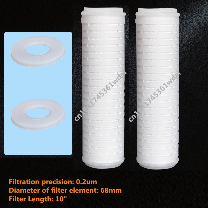2pcs 10 Inches 0.2 Micron Water Filter Parts Make Wine Tool PP Cotton ...