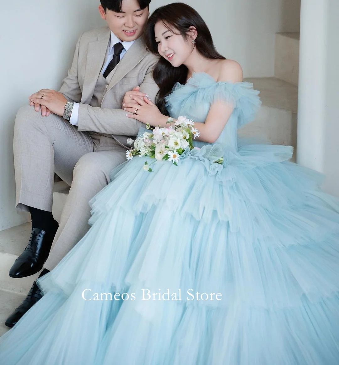 SONDR-Off-the-Shoulder-Korea-Tiered-Evening-Dress-Custom-Made-Formal ...