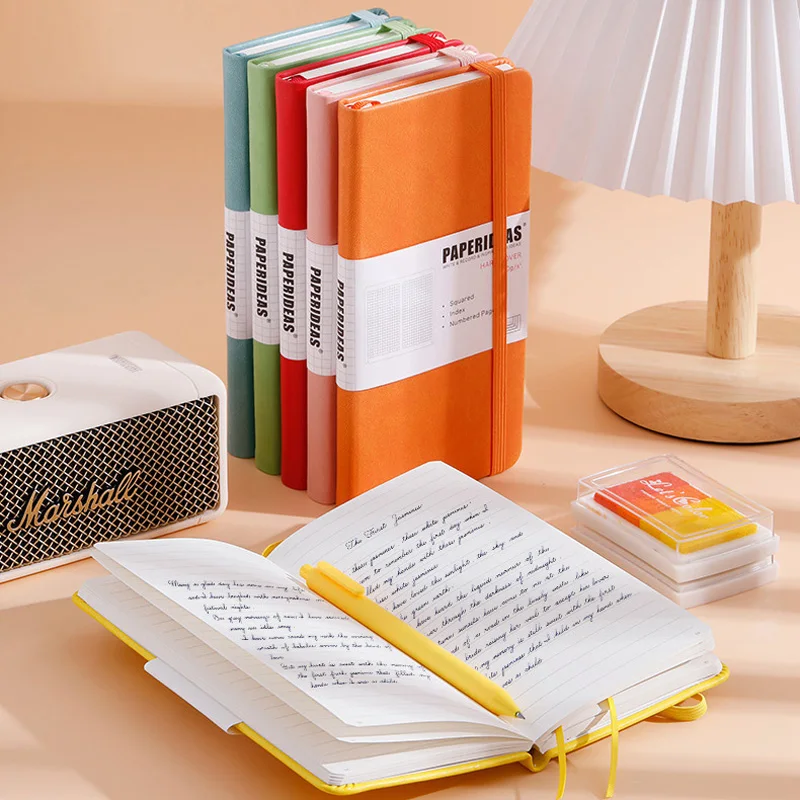 Portable-48K-Size-Pocket-Weekly-Notebook-PU-Leather-Hard-Cover-Journal ...