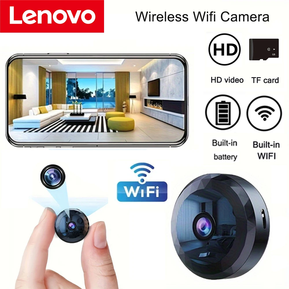 Lenovo-1080P-HD-Wireless-Security-Camera-Mini-WiFi-Camera-Security ...
