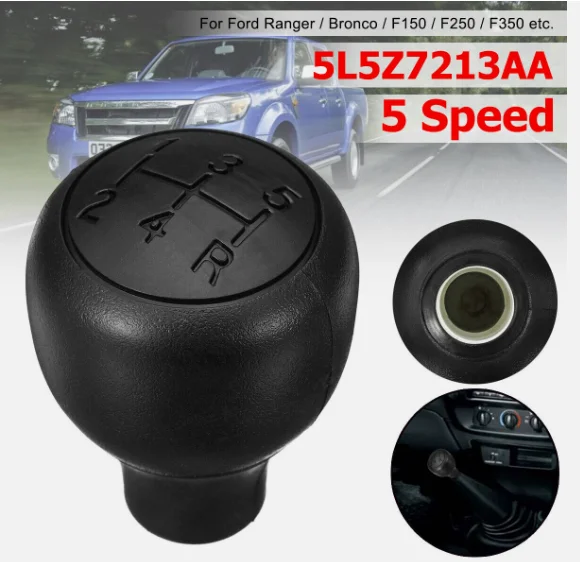 5L5Z7213AA-5-Speed-Gear-Knob-Shift-Shifter-For-Ford-Ranger-E-150-E250 ...