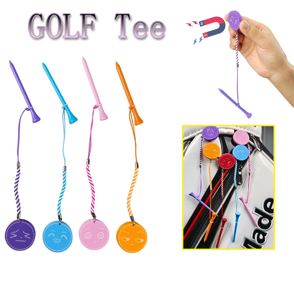 Multi-color-Golf-Wooden-Tees-With-Anti-loss-Rope-And-Magnetic-Eva-Foam ...