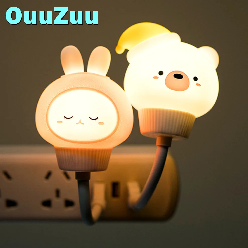 LED-Chlidren-USB-Night-Light-Cute-Cartoon-Night-Lamp-Remote-Control-for ...