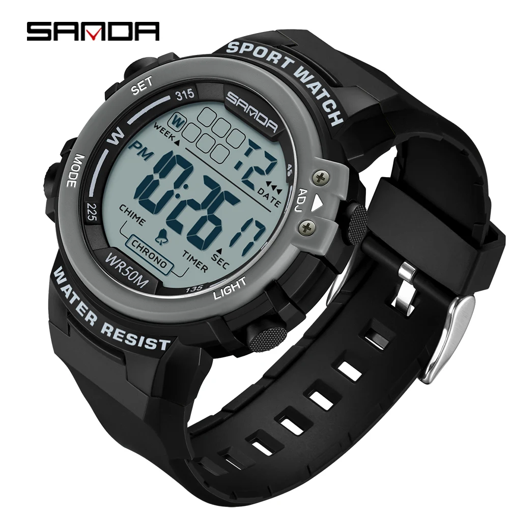 SANDA-Fashion-G-Style-Wristwatch-for-Men-Military-Sports-Waterproof ...