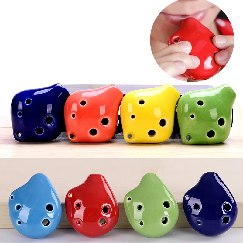 6 Holes Mini Ocarina Flute High Pitch C /Alto voice C Musical ...
