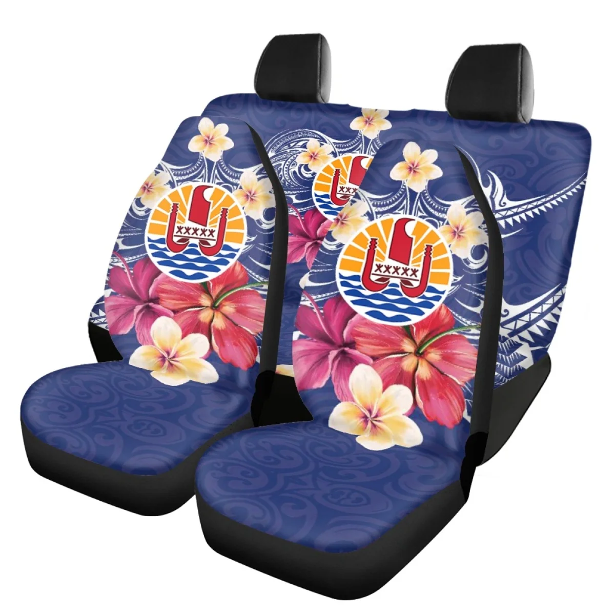 Tahiti-Polynesian-Plumeria-Print-Universal-Car-Seat-Cover-Set-Vehicle ...