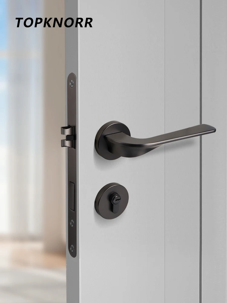 Nordic-Door-Lock-Indoor-Bedroom-Silent-Magnetic-Room-Door-Handle-Modern ...