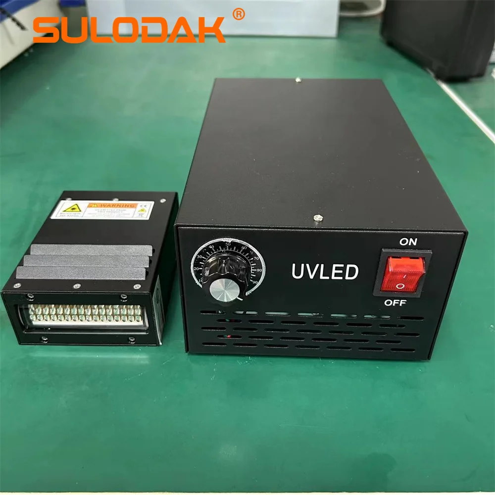 UV LED Curing Lamp UV 70*20mm Air Cooling UV Lamp with Electric Box for ...