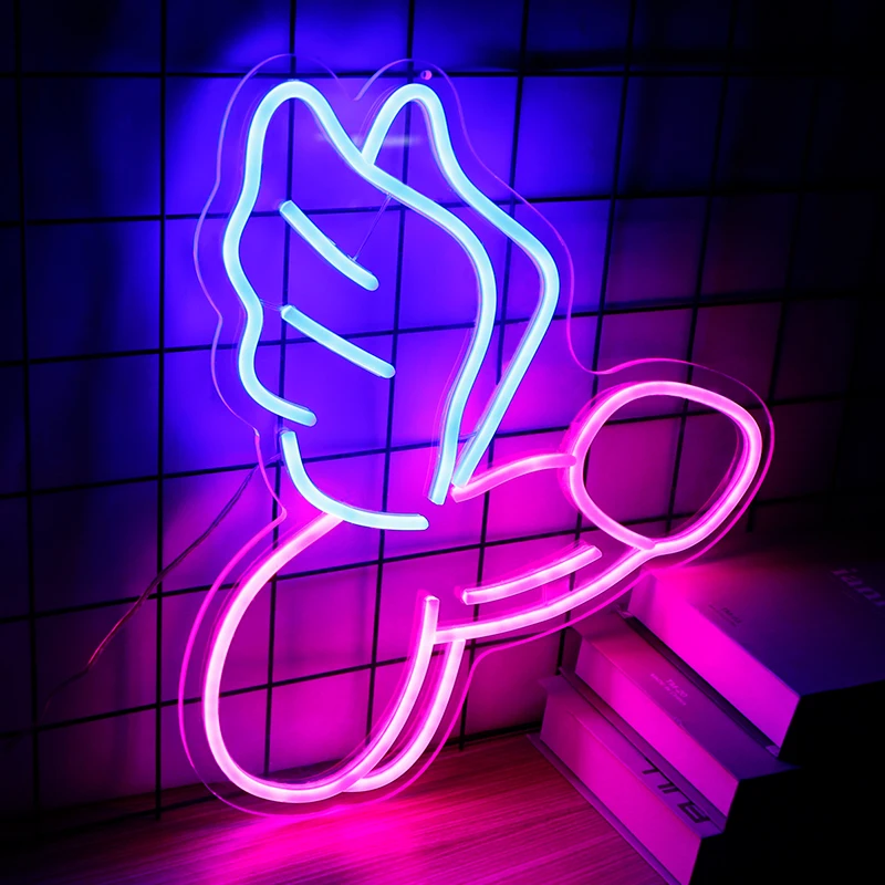 40*40cm Led seksi Penis Neon burcu şeffaf akrilik Flex Backboard ...