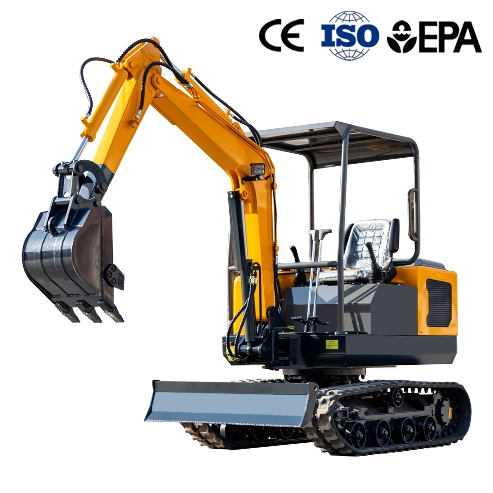 HW- 18S Mini Excavator Crawler Hydraulic Euro 5 Excavators Small Digger ...