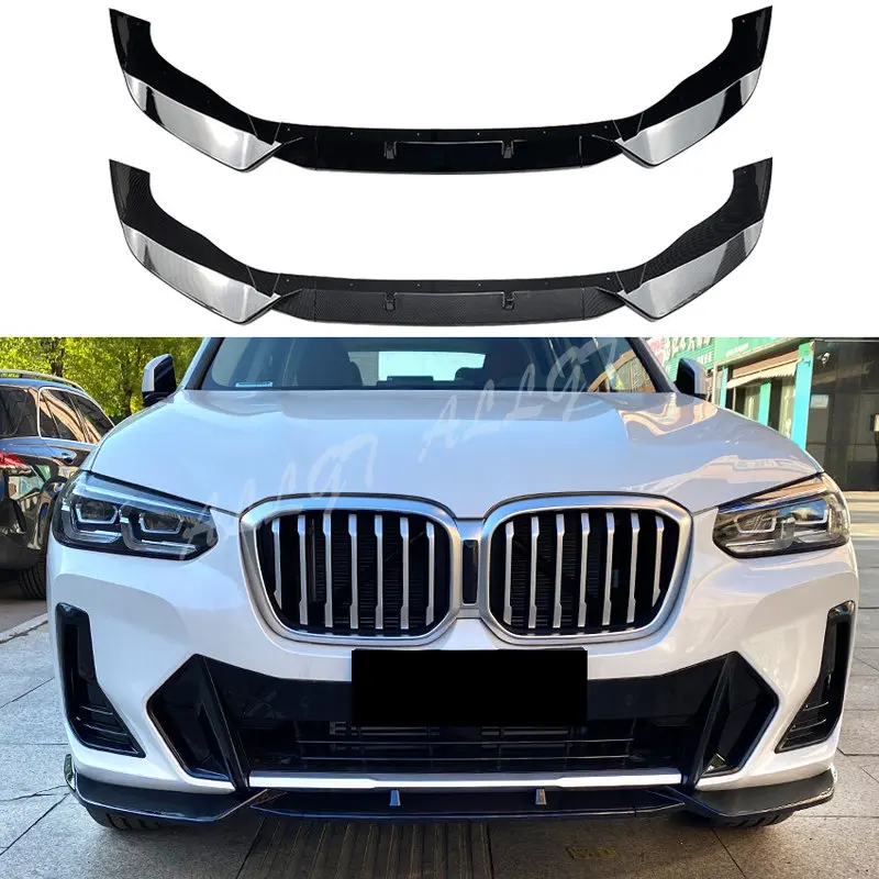 Front-Bumper-Lip-Spoiler-Side-Lower-Splitters-Body-Kit-For-BMW-X3-iX3 ...