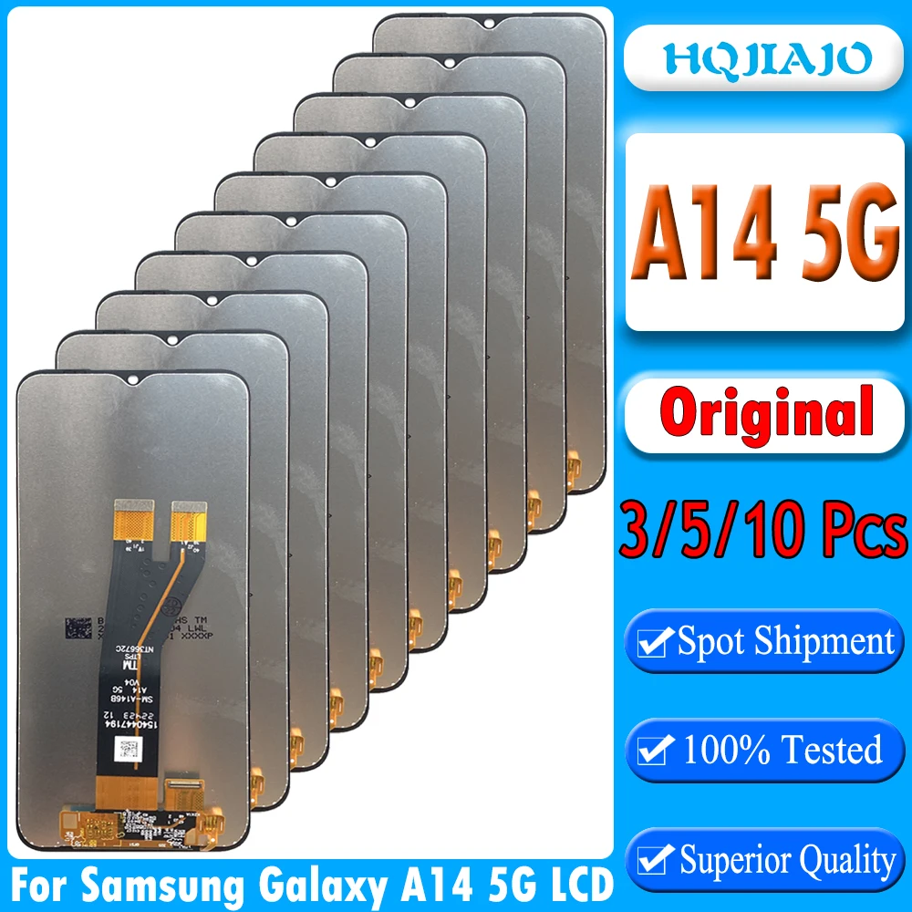 3/5/10pcs Original For Samsung Galaxy A14 5g Lcd Touch Screen Digitizer ...