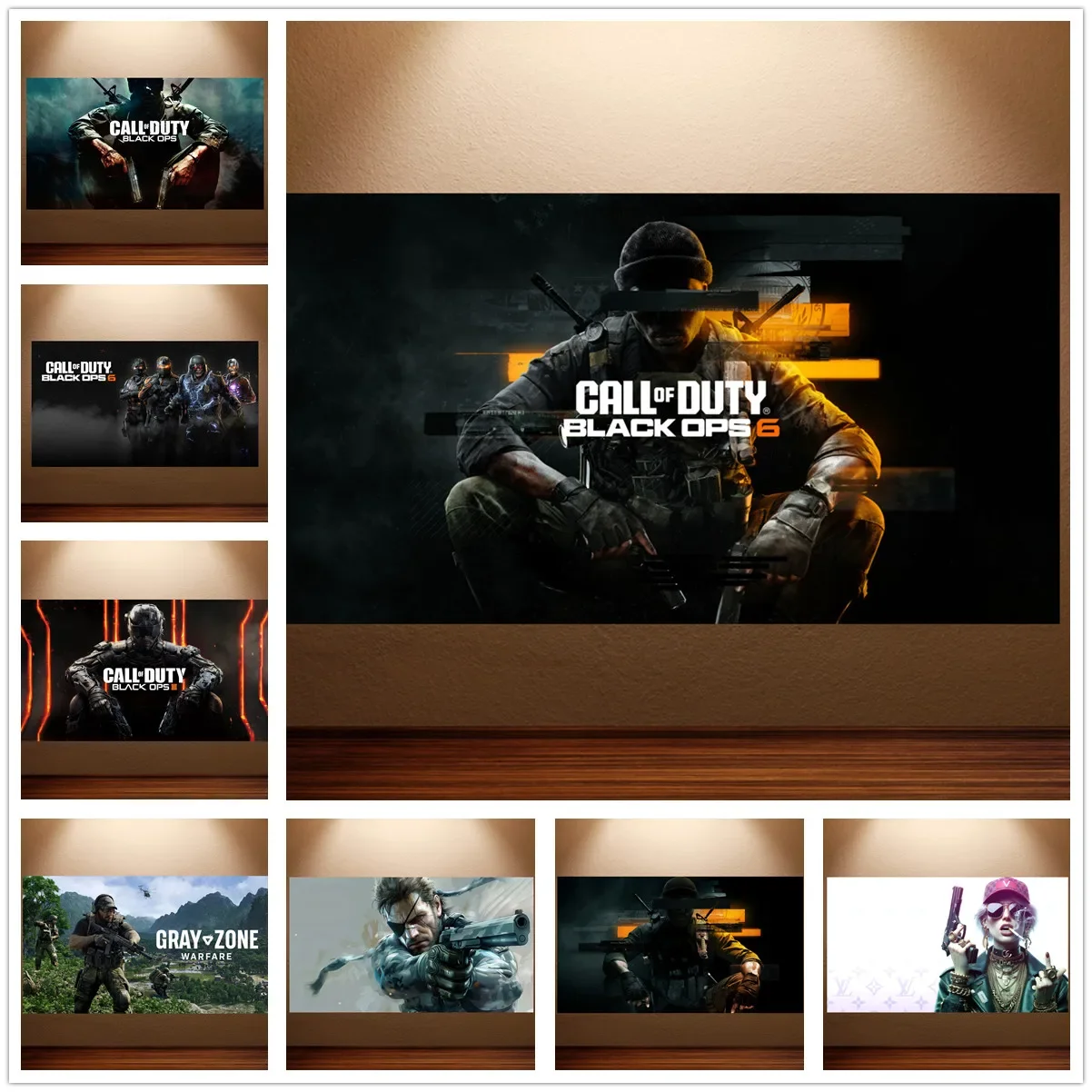 Call of Duty Black Ops Game Poster Canvas Wall Art Room Decor for ...