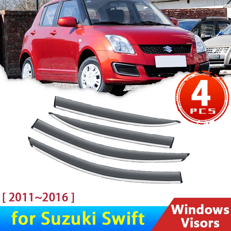 Windshield Deflectors Trim For Suzuki Swift 2 Ii 2011~2016 Accessories ...