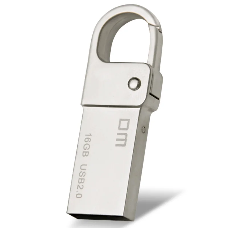 DM PD027 USB Flash Drive Full Metal Pen Drive Anel Chave Impermeável U ...