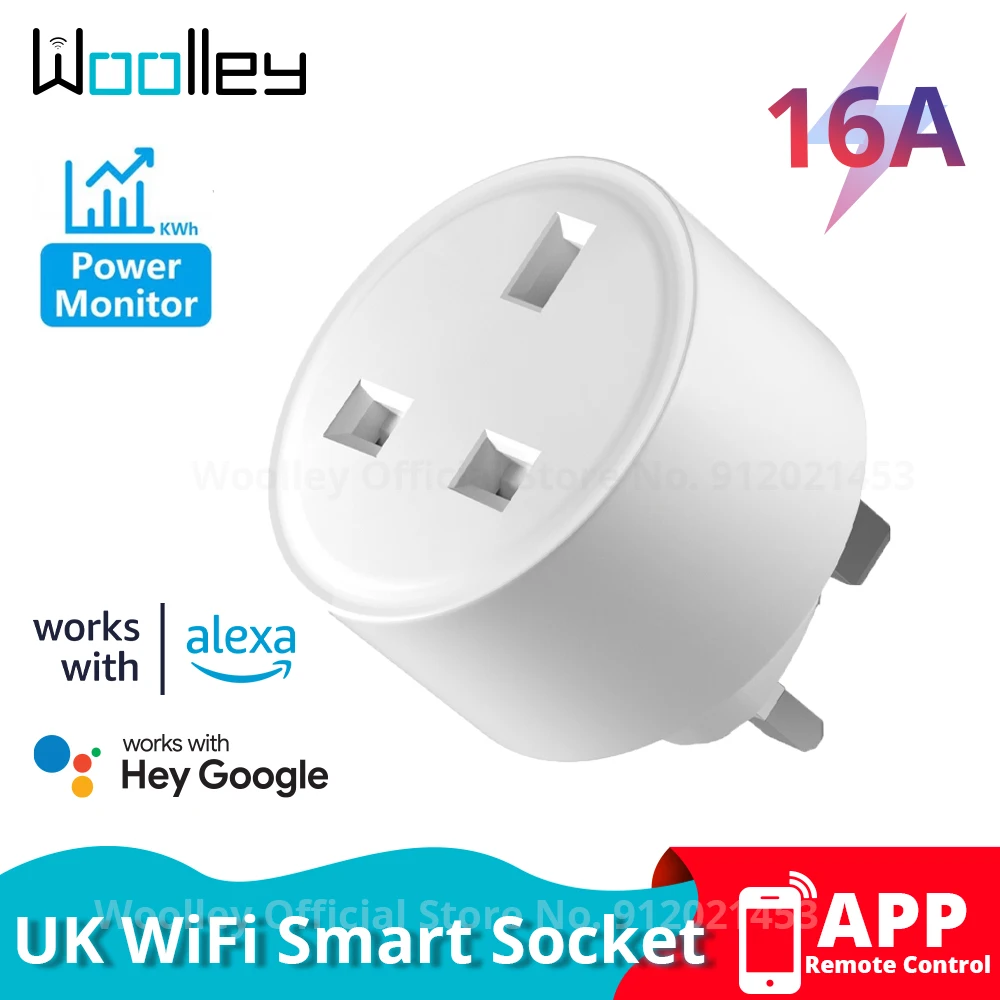 16A-Wifi-Smart-Socket-UK-Plug-With-Power-Monitor-Wireless-Power-Outlet ...